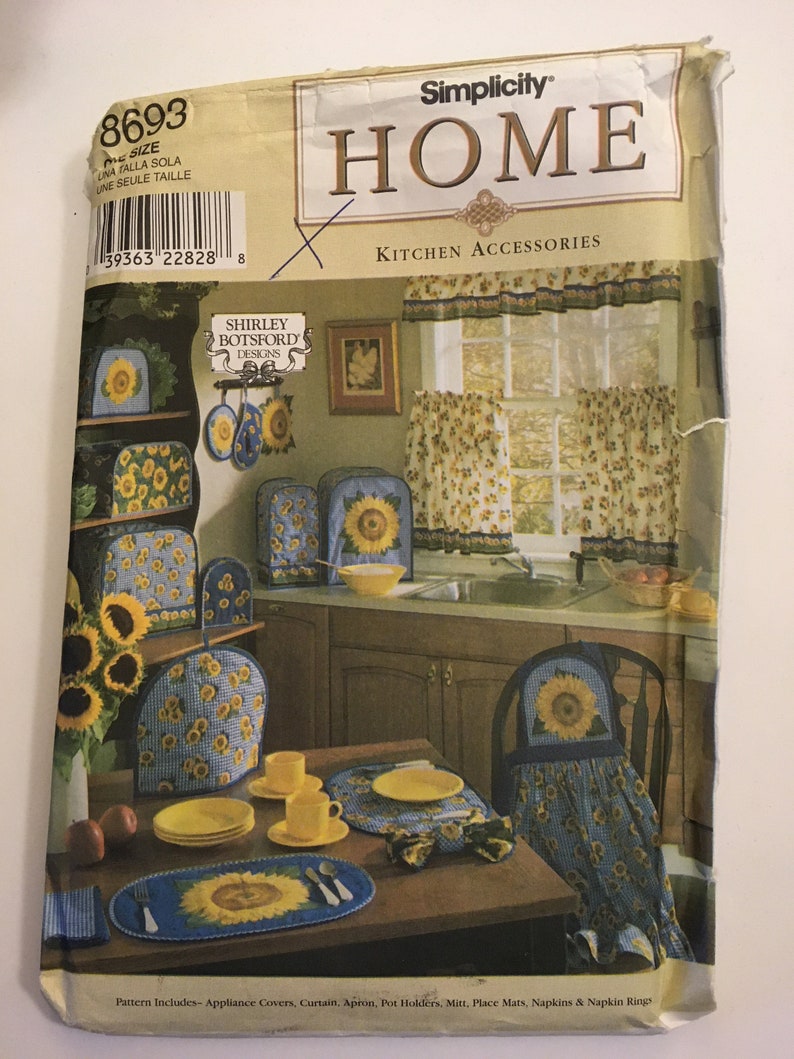 Simplicity - Pattern # 8693 - Kitchen Accessories Uncut With ...