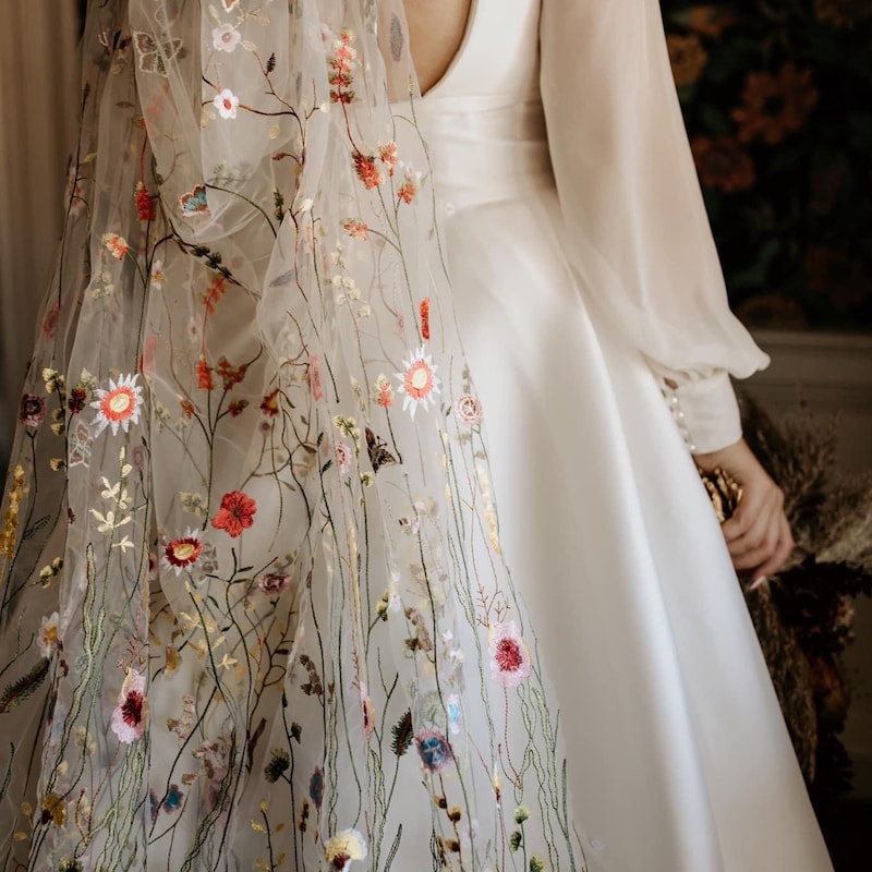 Flower With Veil - Etsy