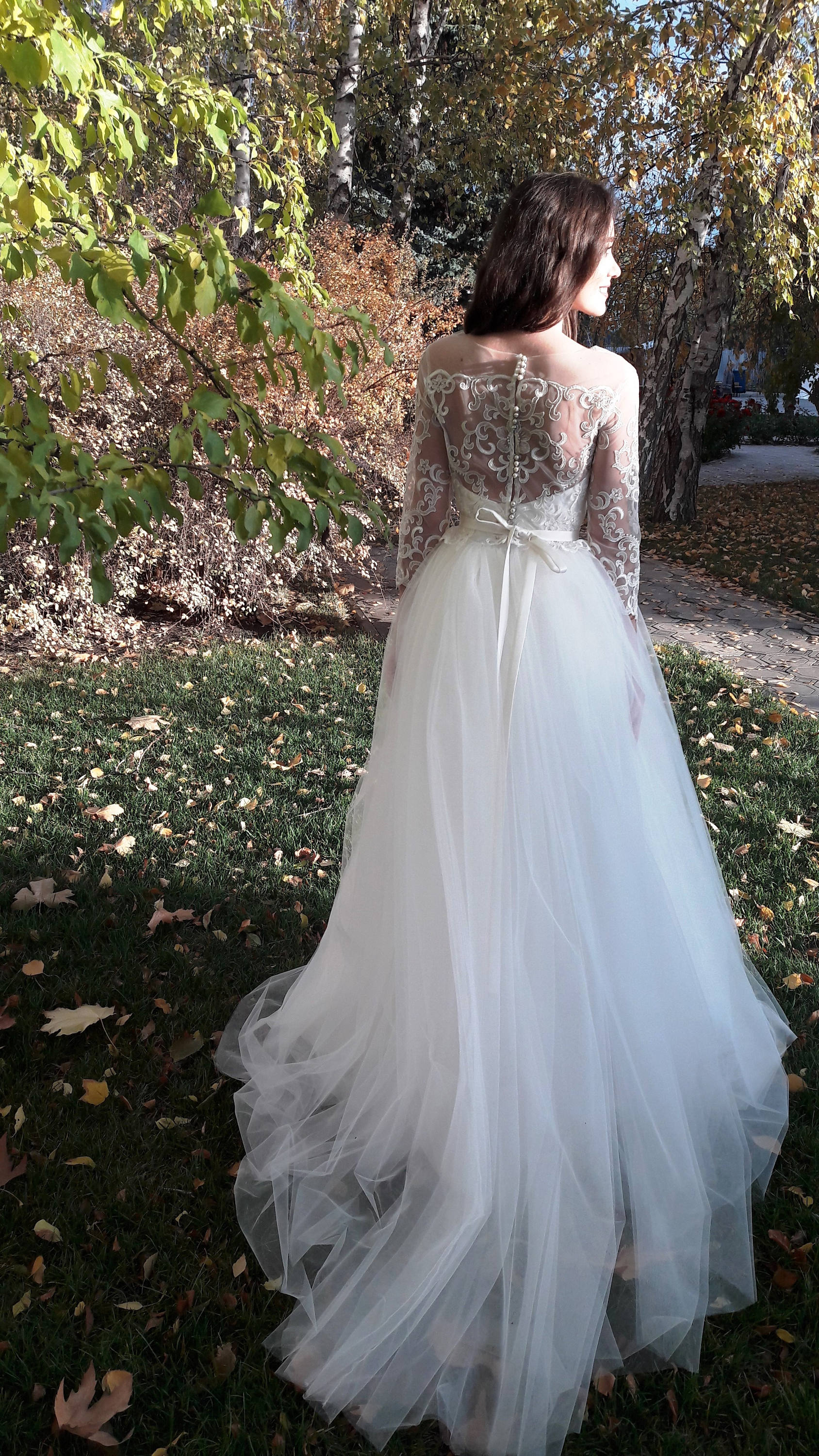 Tulle detachable wedding train extra long removable wedding | Etsy