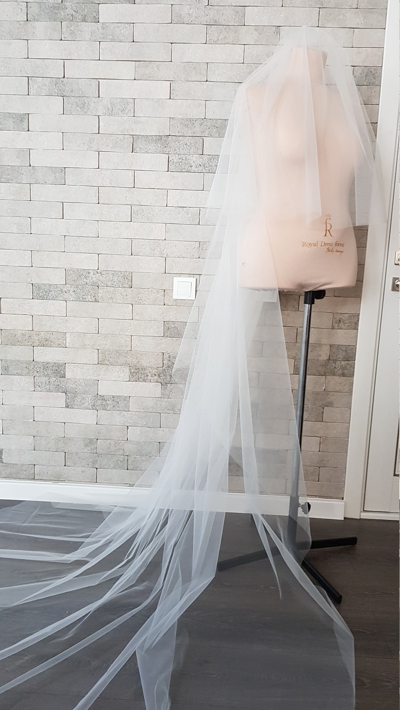 Any Design One Tier Tulle / Silk Chiffon Wedding Veil Bridal | Etsy