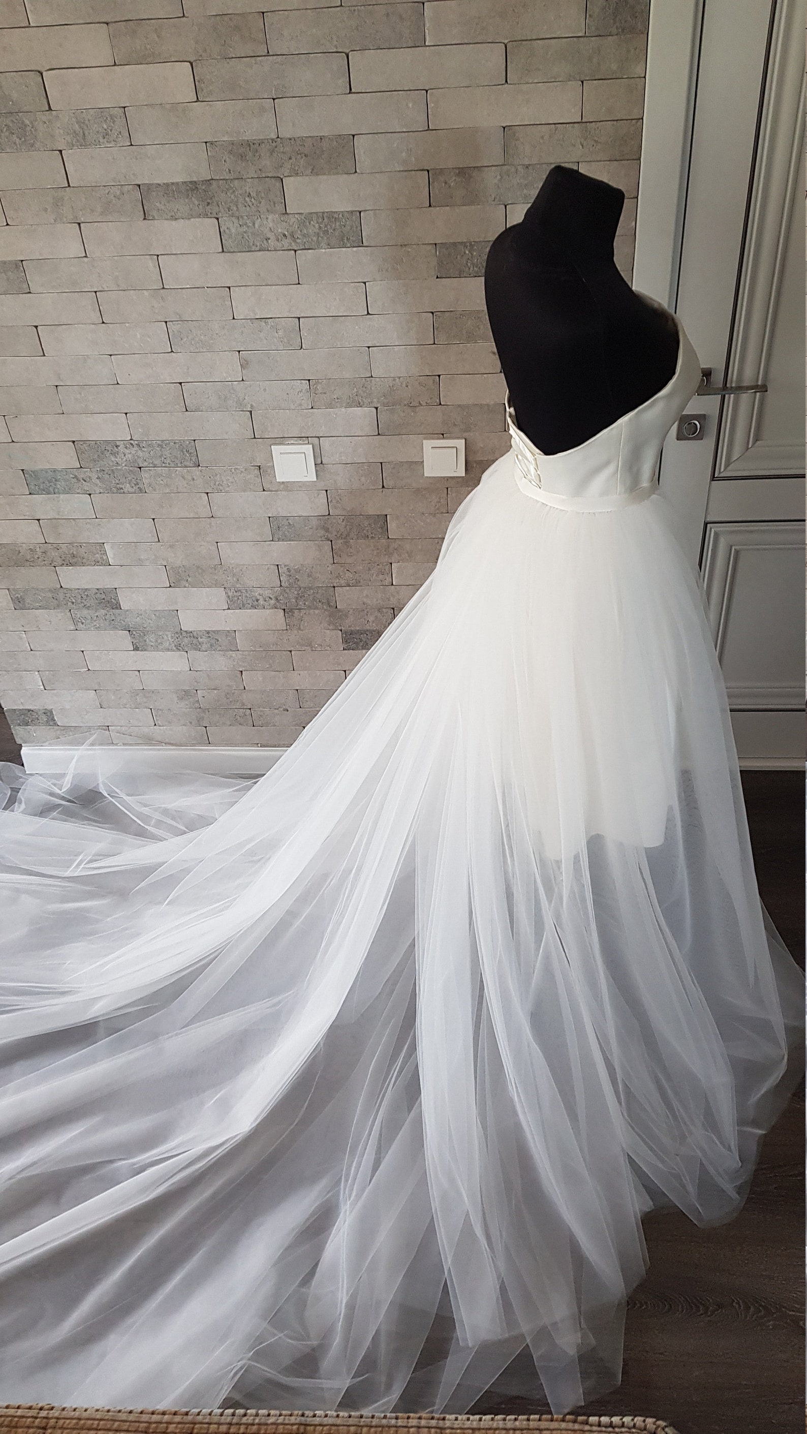 Tulle Detachable Wedding Train Extra Long Removable Wedding - Etsy