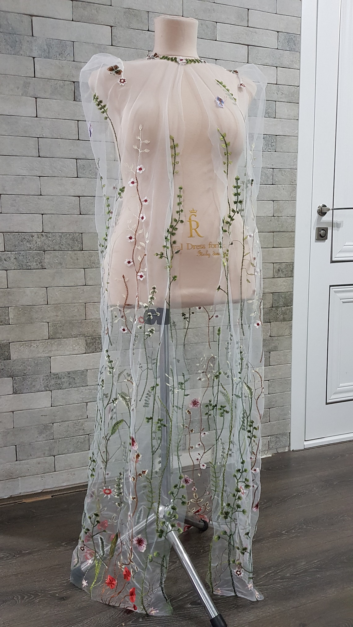 Flower Wedding Cape Floral Cape Secret Garden Wildflower - Etsy