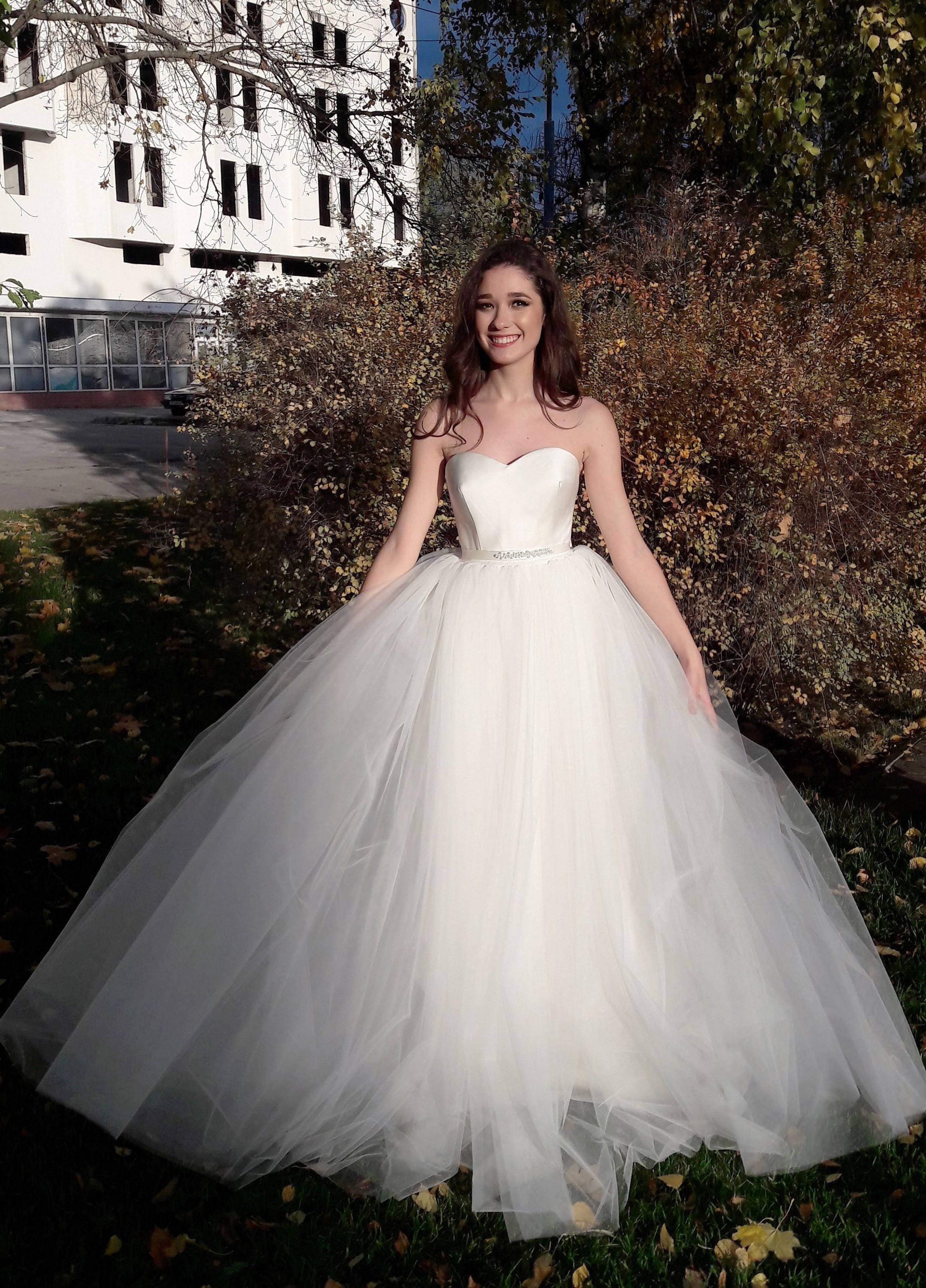 Tulle Detachable Wedding Train Extra Long Removable Wedding - Etsy Canada