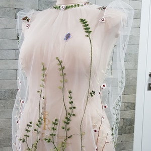 Flower Wedding Cape, Floral Cape, Secret Garden Wildflower Cape ...