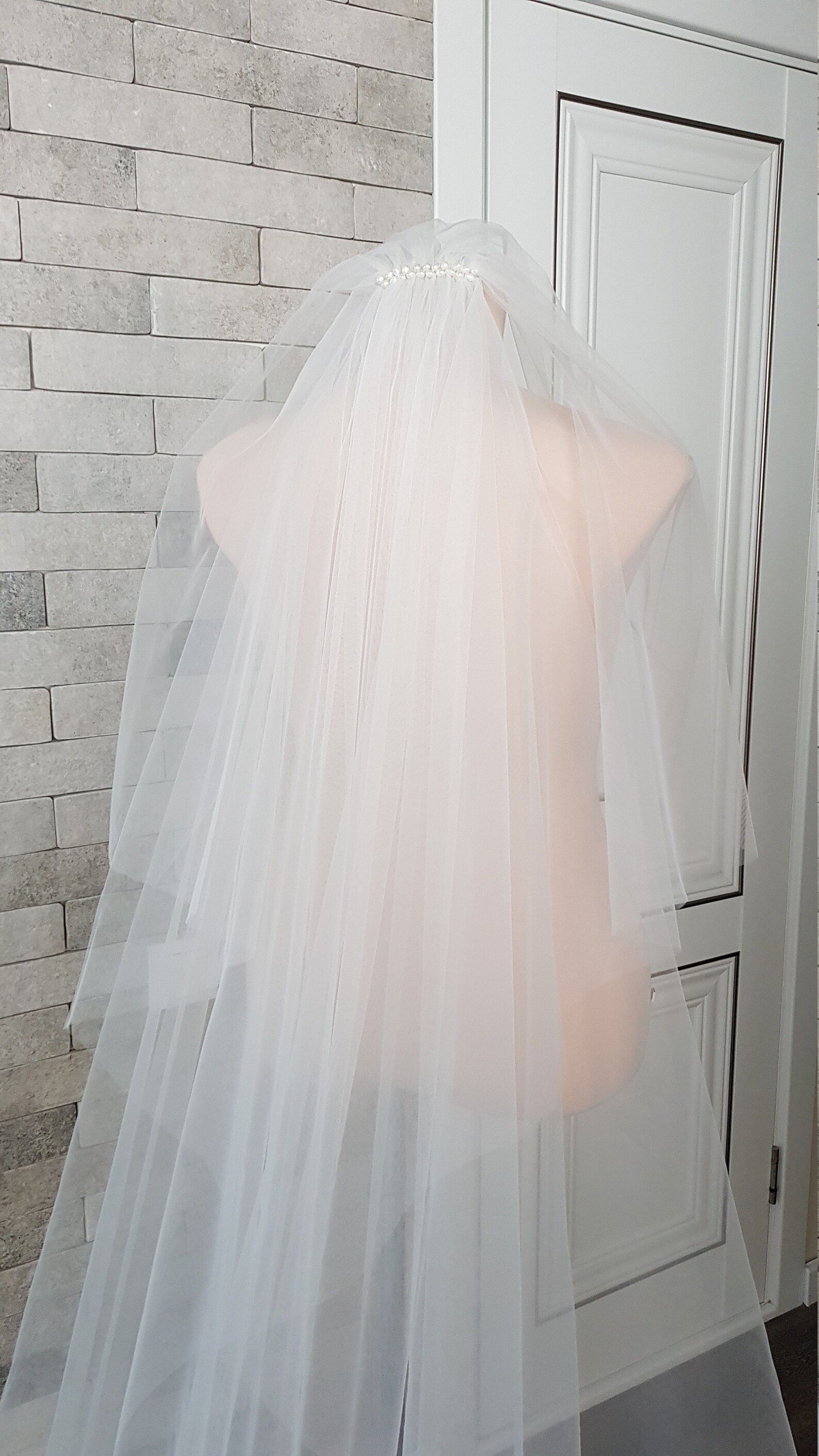 Any Design One Tier Tulle / Silk Chiffon Wedding Veil Bridal | Etsy