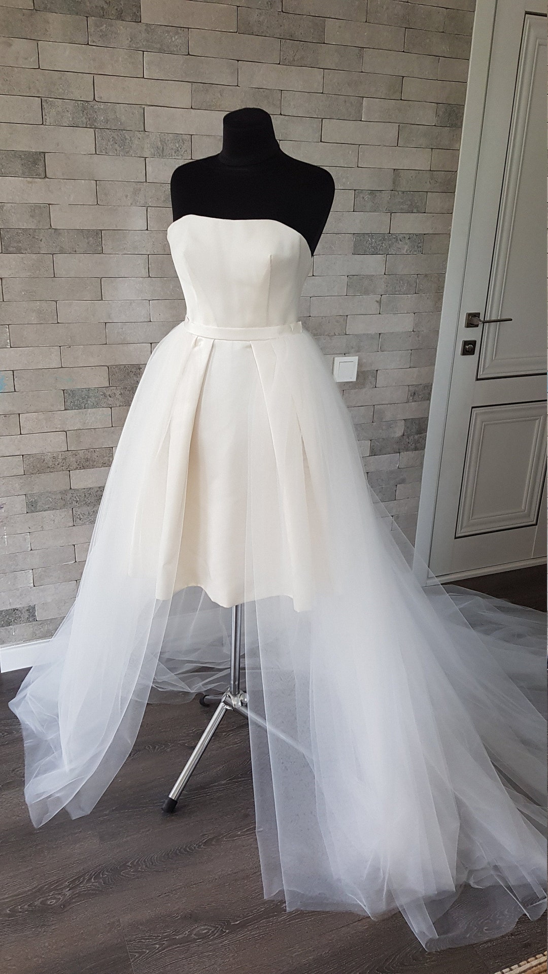 Tulle Detachable Wedding Train, Extra Long Removable Wedding Train ...