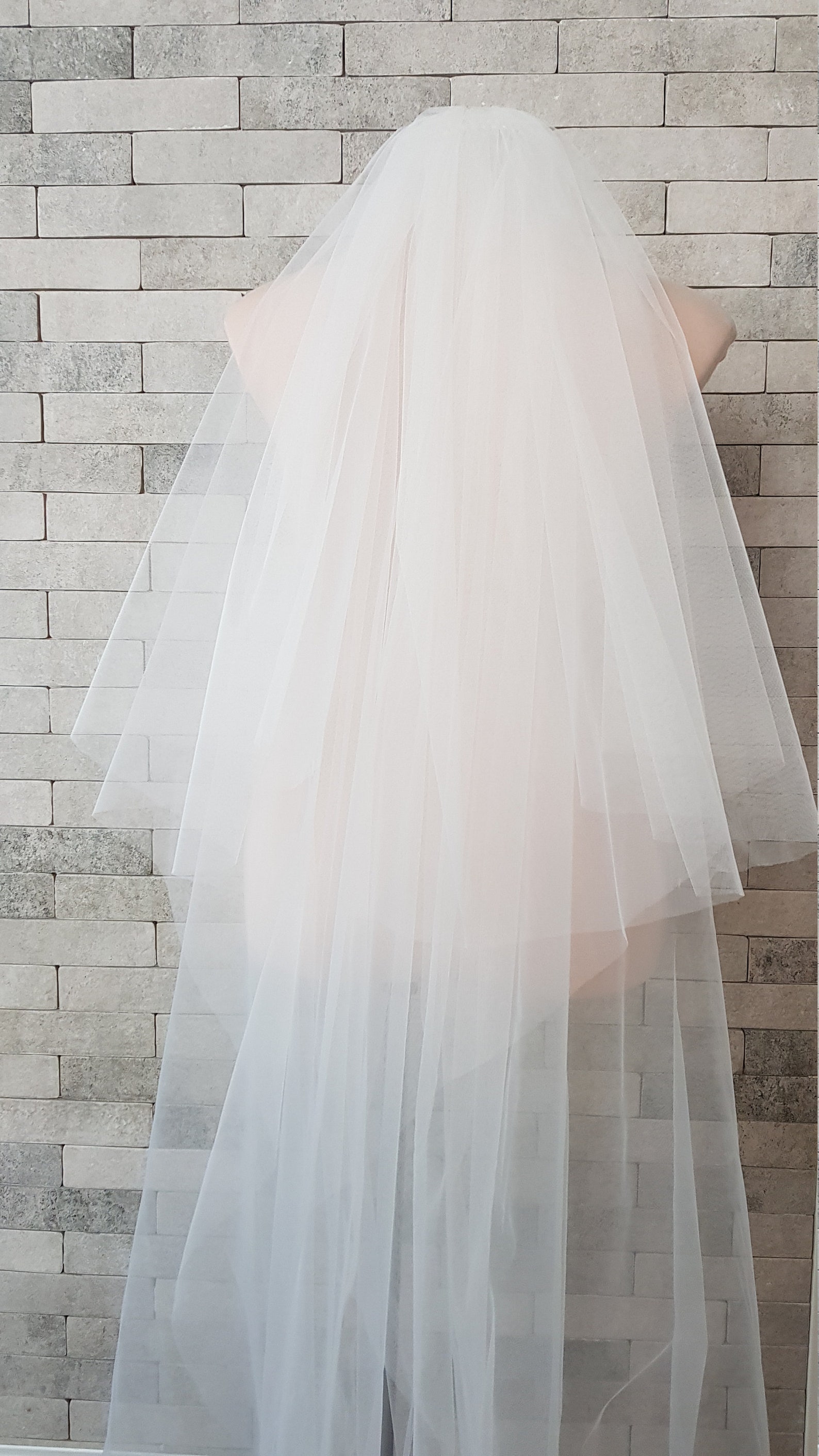 Any Design One Tier Tulle / Silk Chiffon Wedding Veil Bridal | Etsy