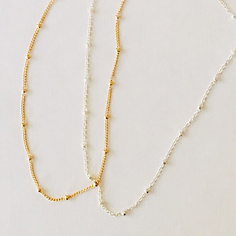 Dainty Chain Necklace Simple Everyday-delicate Gold Chain - Etsy