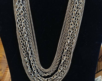 Multi chain necklace | Etsy