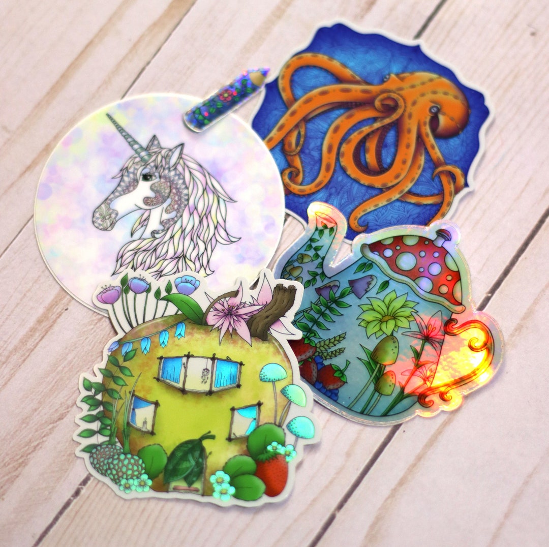 Seconds Sale - 5 Sticker Bundle - Etsy