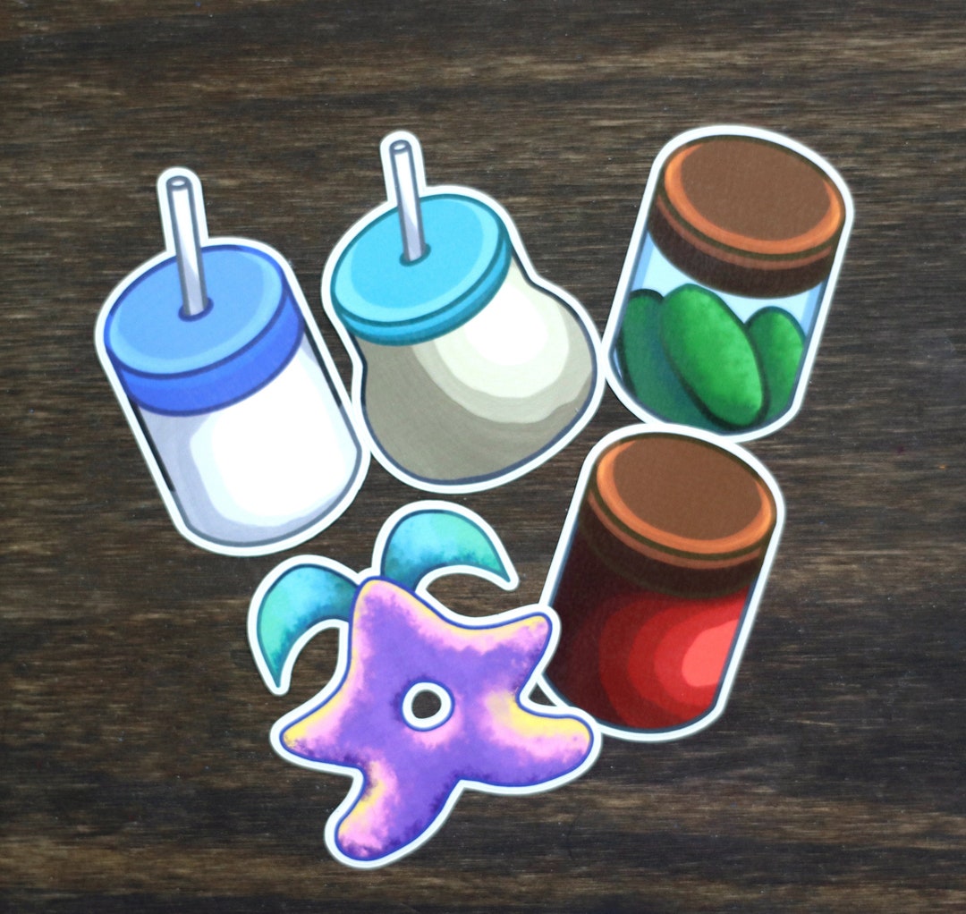 Set of 5, 2 Stardew Valley Stickers - Etsy
