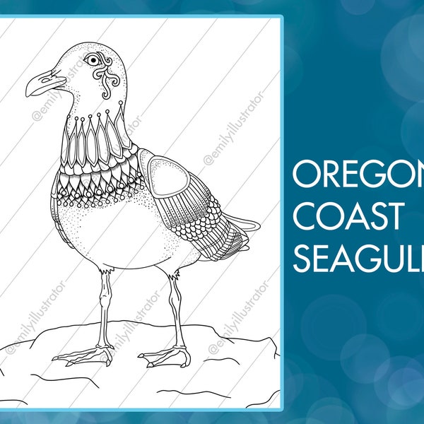 Oregon Coloring Pages - Etsy