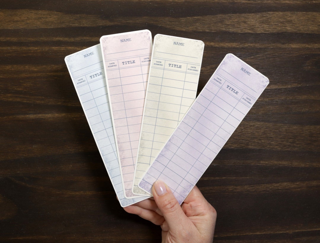 Library Bookmark Collection, Thick Sturdy Cardstock, Holographic Vinyl ...