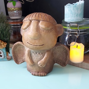 Ceramic Angel Handmade Angel Figurine Angel Home Decor Angel - Etsy