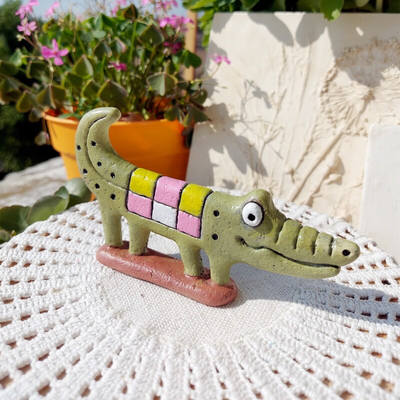 Alligator Figurine - Etsy