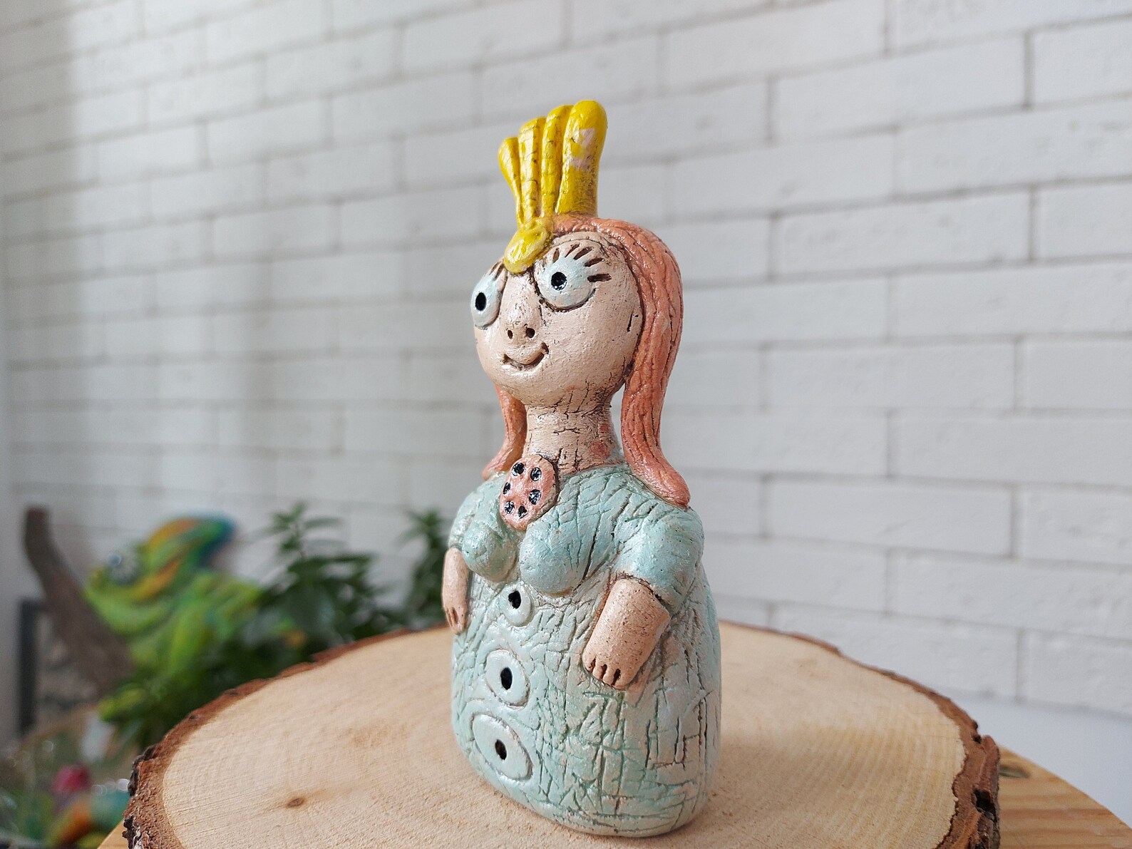 Сeramic Princess Figurine Ceramic Girl Handmade Princess Clay - Etsy