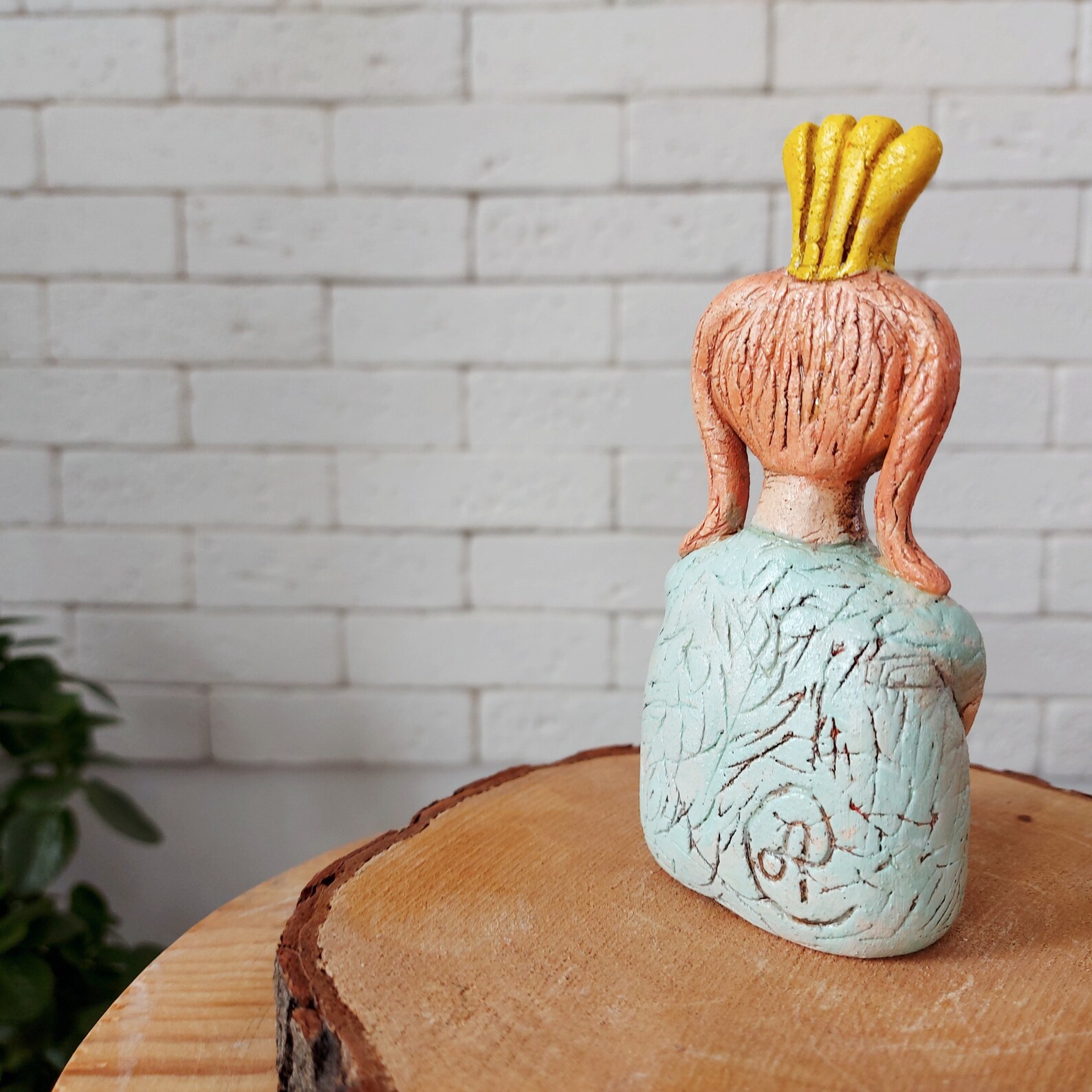 Сeramic Princess Figurine Ceramic Girl Handmade Princess Clay | Etsy