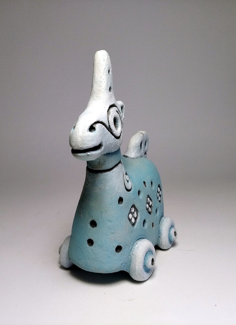 Ceramic Unicorn Figurine Handmade Unicorn Sculpture Clay - Etsy