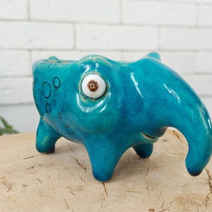 Ceramic Monster Figurine Handmade Monster Bowl Ceramic Anteater Pottery ...