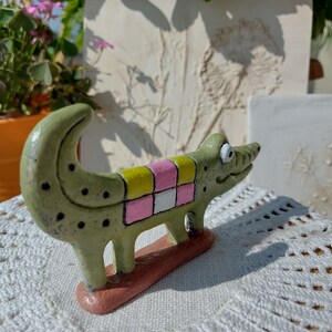 Ceramic Crocodile Figurine Ceramic Alligator Figurine Handmade ...