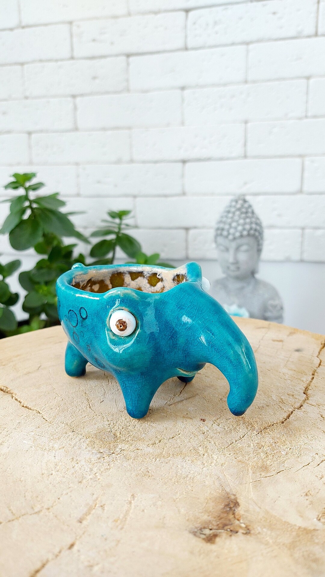 Ceramic Monster Figurine Handmade Monster Bowl Ceramic Anteater Pottery ...