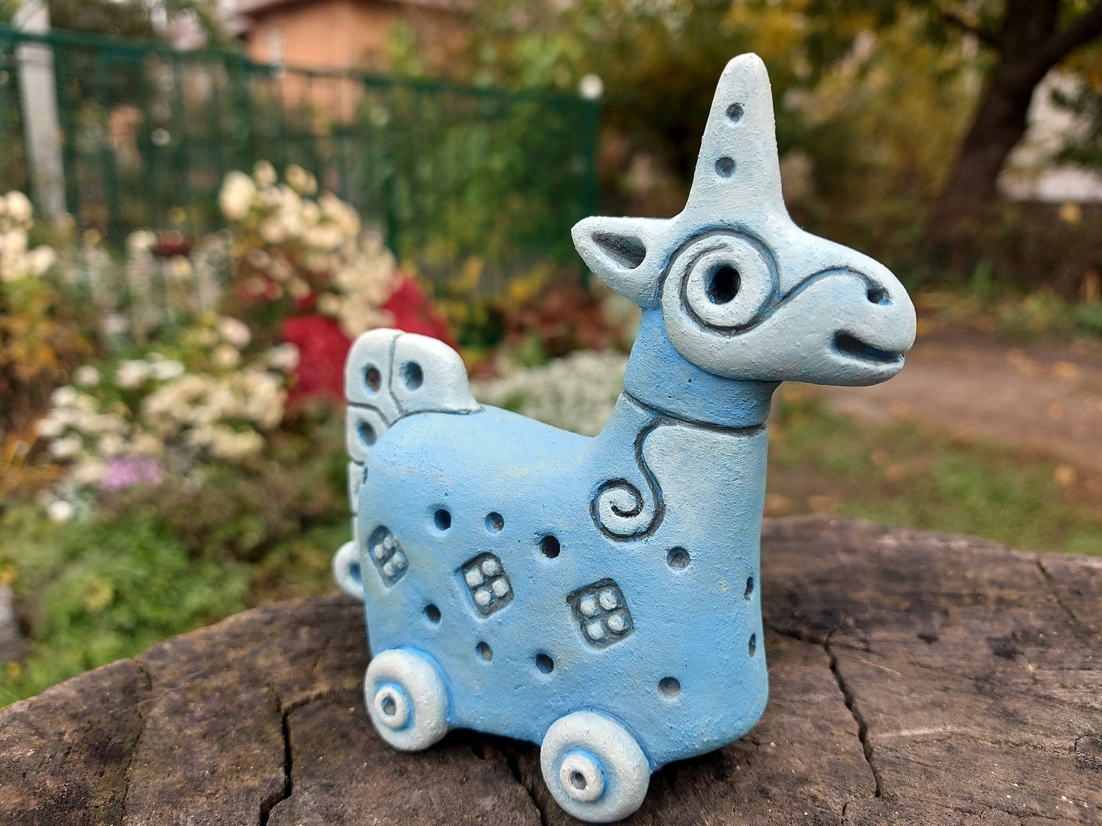 Ceramic Unicorn Figurine Handmade Unicorn Sculpture Clay - Etsy
