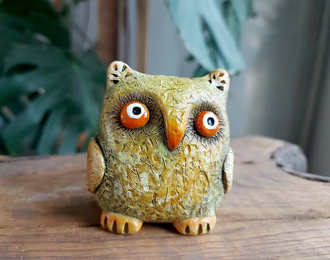 Ceramic Owl Whistle Owl Sculpture Clay Owl Figurine Ceramic - Etsy