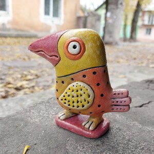 Ceramic Crow Figurine Ceramic Raven Figurine Handmade Crow - Etsy