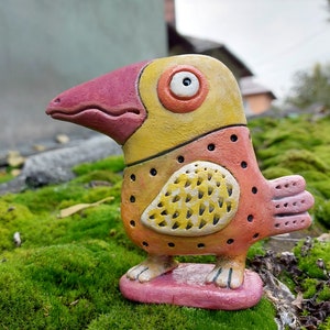 Ceramic Crow Figurine Ceramic Raven Figurine Handmade Crow - Etsy