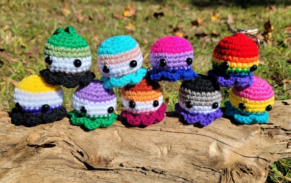 Stuffed Animals & Plushies Transgender Crochet jellyfish Pansexual LGBT ...