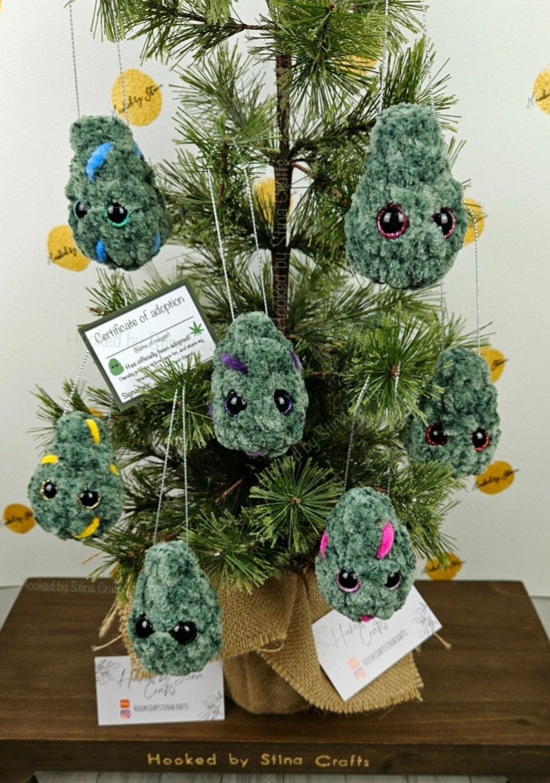 Weed Nugget Christmas Ornament Plushie, Crochet Nugs, 420 Friends, Gift ...