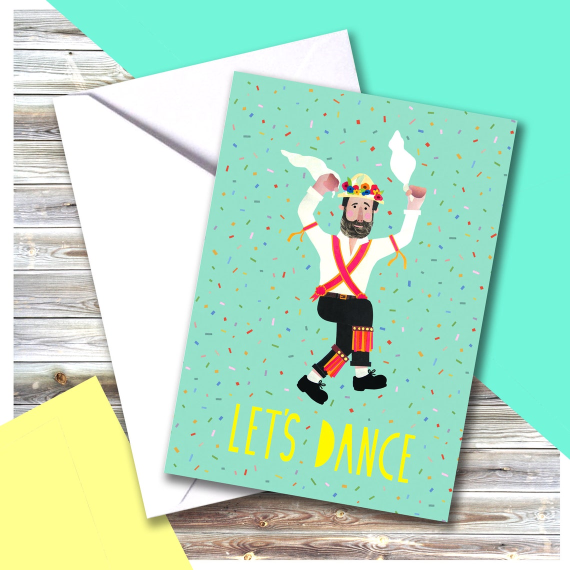Morris Dancer Greeting Card Birthday Cards Birthday Gift | Etsy