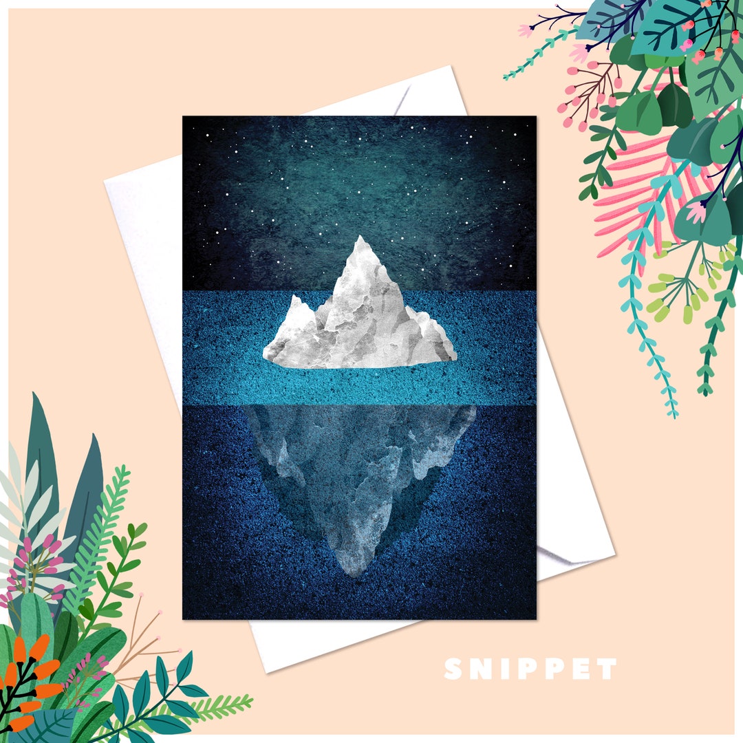 Iceberg Greeting Card Nature Art Landscape Art Iceberg Art Nature Gift ...