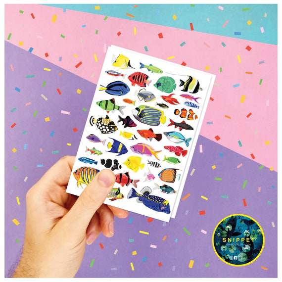 Tropical Fish Greeting Card Birthday Cards Gift for Him | Etsy UK