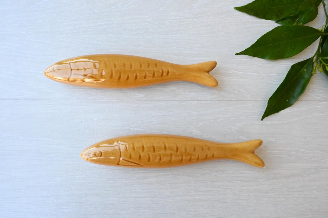 Yellow Ceramic Sardines, Yellow Sardine, Portuguese Sardine, Portuguese ...
