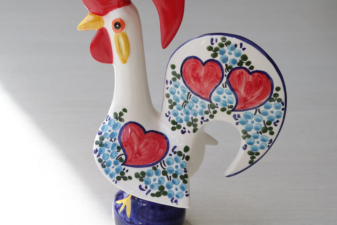 Large Barcelos Rooster, Rooster of Portugal, Barcelos Hahn, Good Luck ...