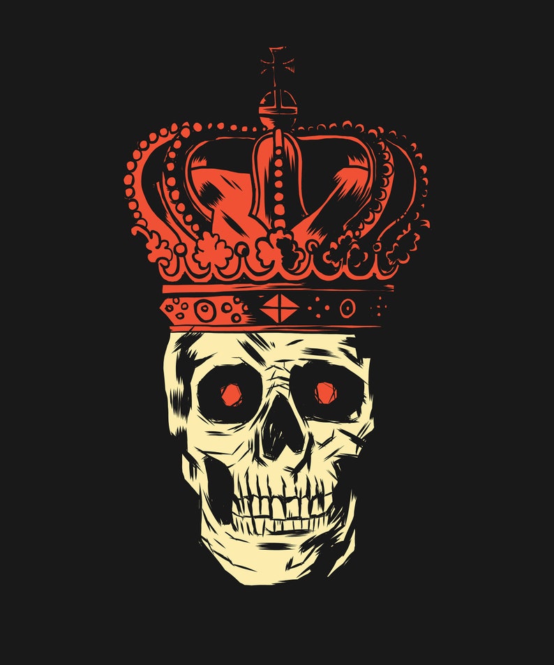 KING SKULL POSTER - Etsy