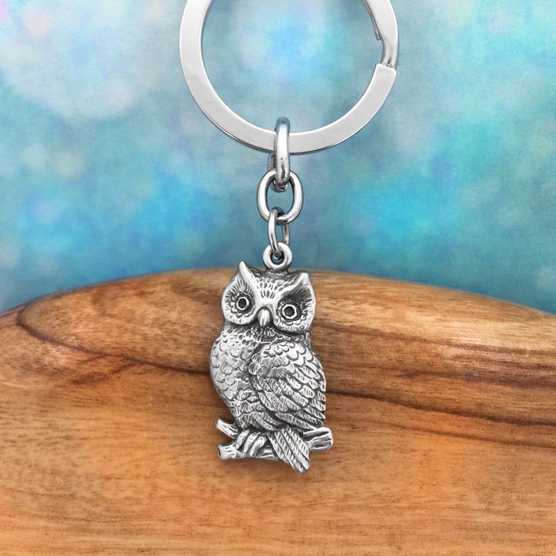Owl Keychain - Etsy