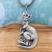 Kangaroo Australian Souvenir Keyring, Australian Made Pewter Gift ...