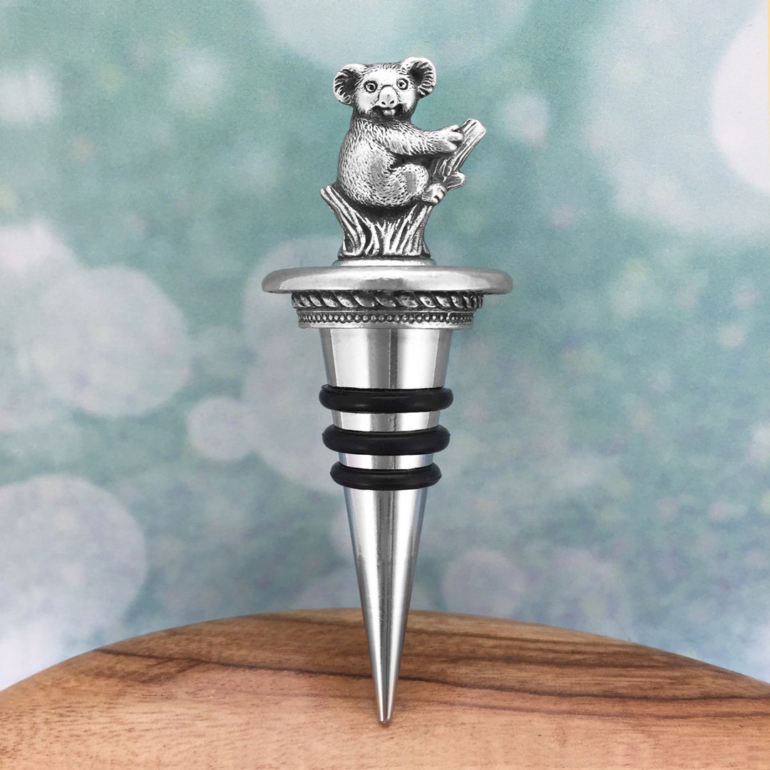 Koala Australian Souvenir Bottle Stop, Australian Made Pewter Gift - Etsy