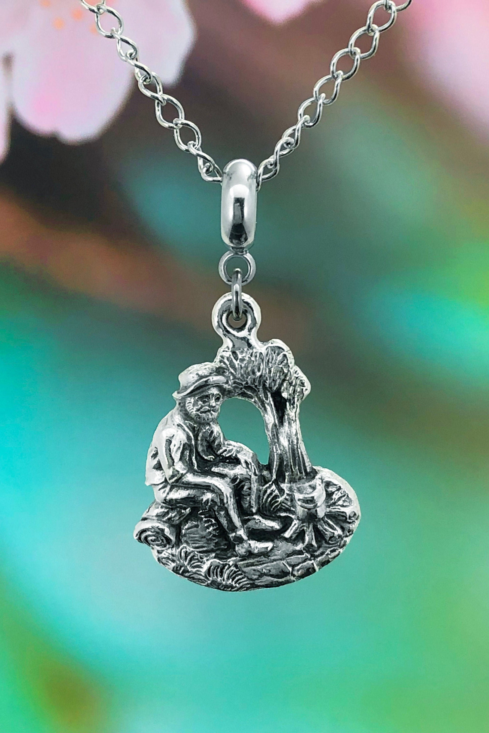 Swagman Sitting Australian Souvenir Long Necklace Australian - Etsy