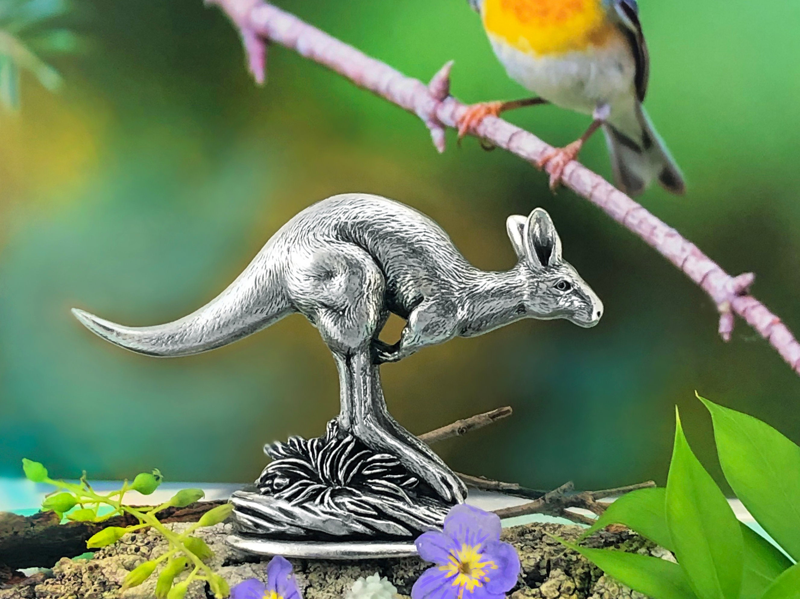 Kangaroo Australian Souvenir Figurine Australian Made Pewter | Etsy