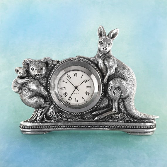 Kangaroo Koala Australian Souvenir Clock Australian Made | Etsy Australia