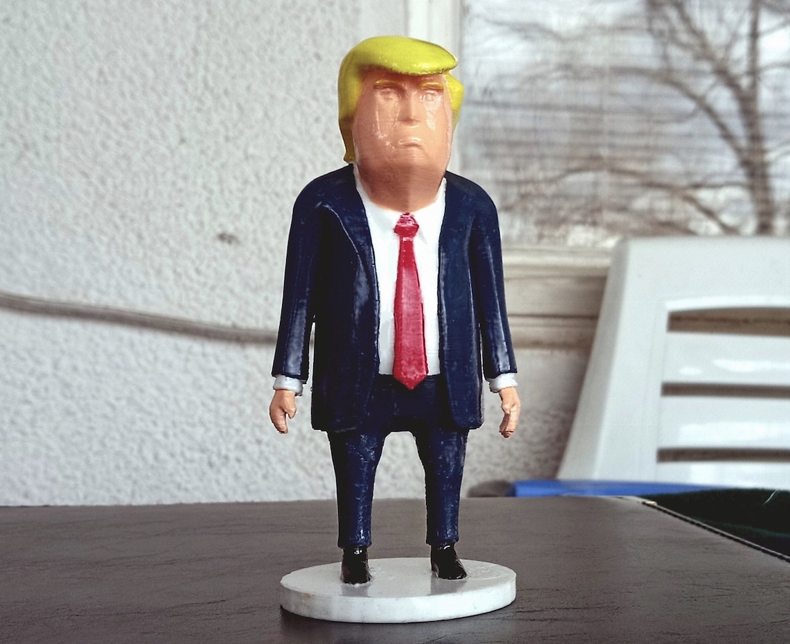 Trump Collectible Gift Figure 3D Printed Hand Painted Plastic - Etsy