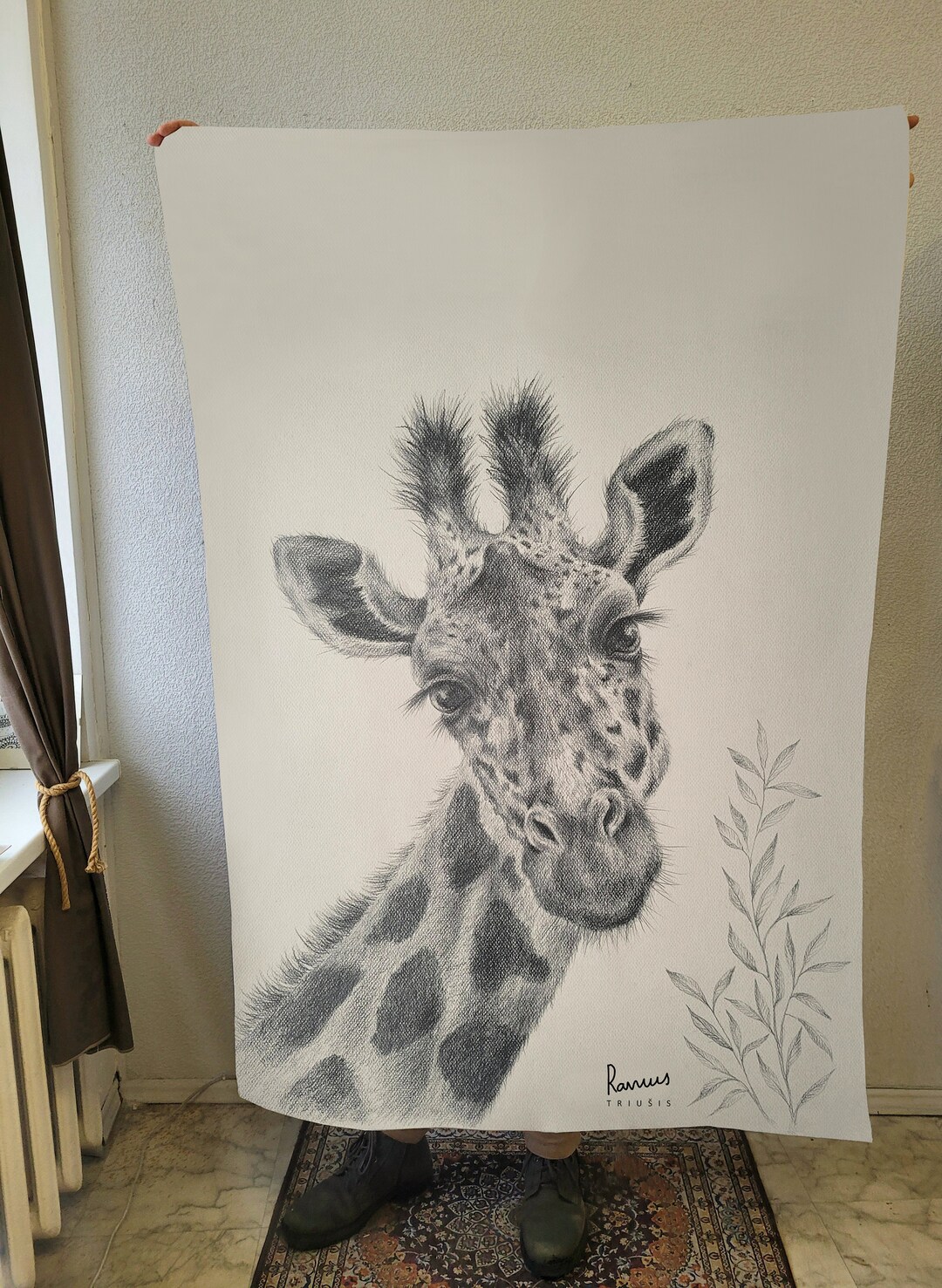 Giraffe Beach Towel: Safari Animal Print, Cotton Blend (59x39) - Etsy