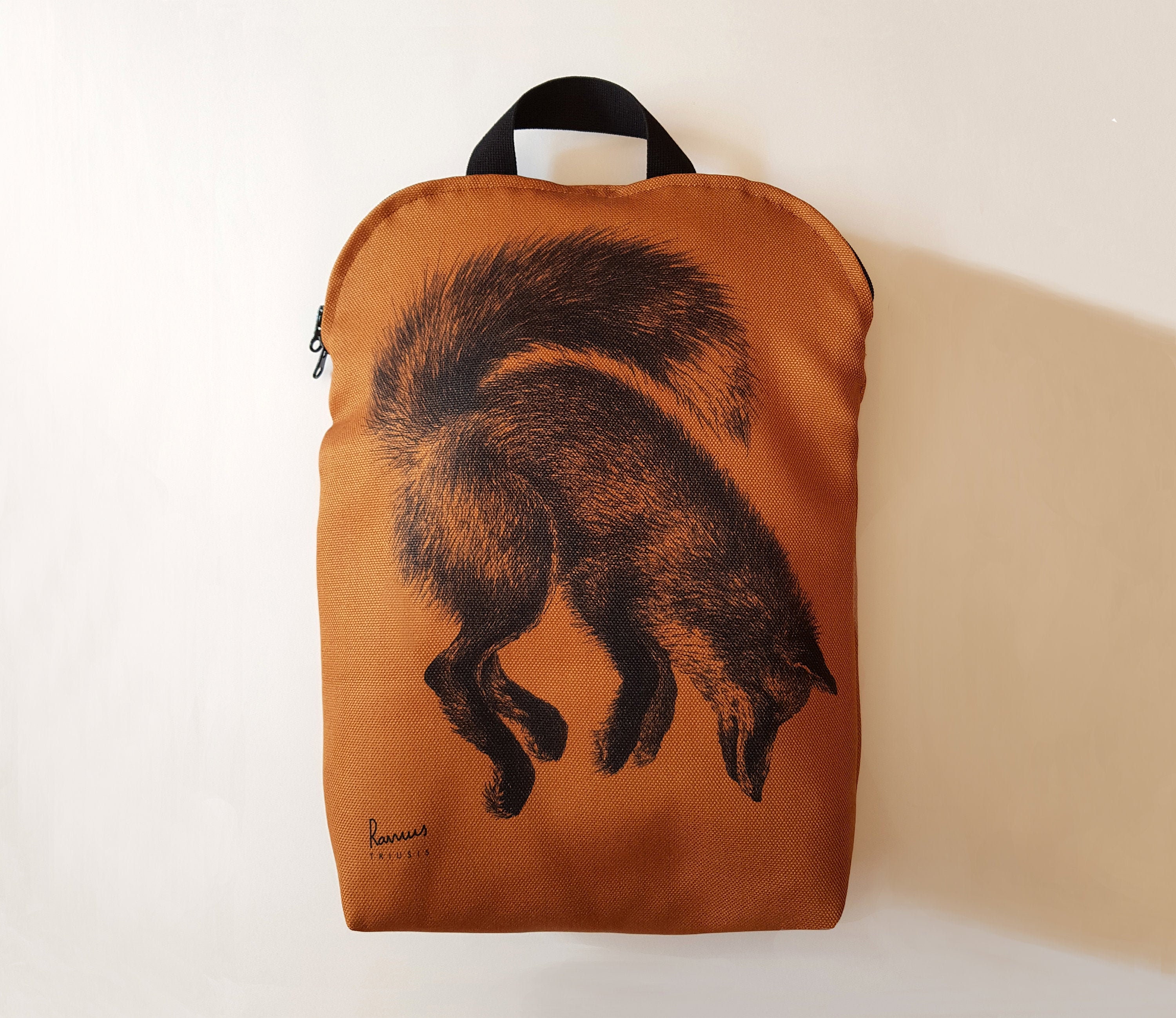 Fox Backpack, Velour, Daily Wear, Trips, Backpack, Casual, Jumping Fox ...