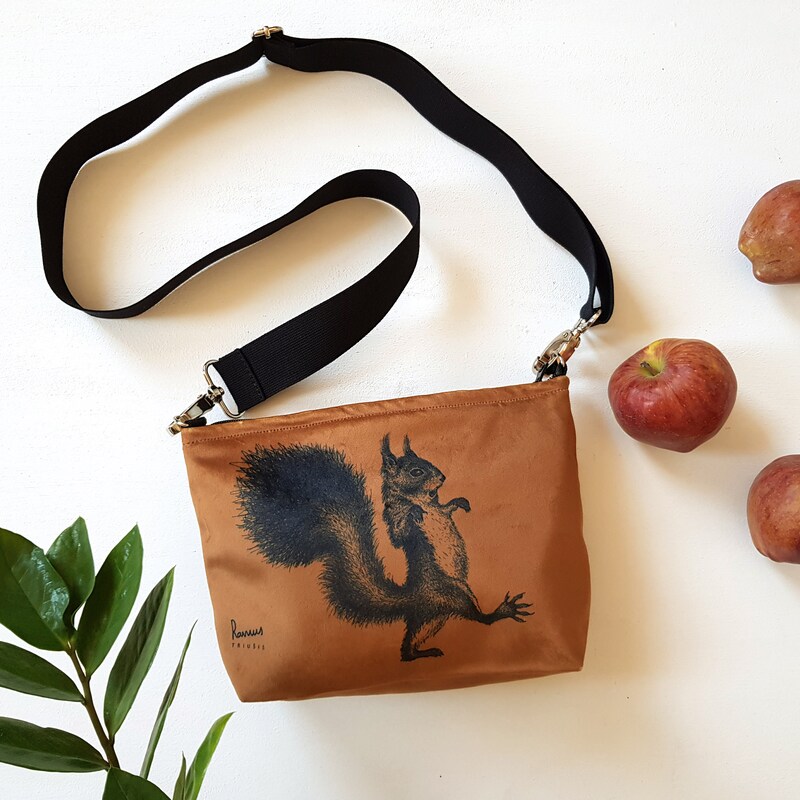 Zipper Bag Squirrel - Etsy UK