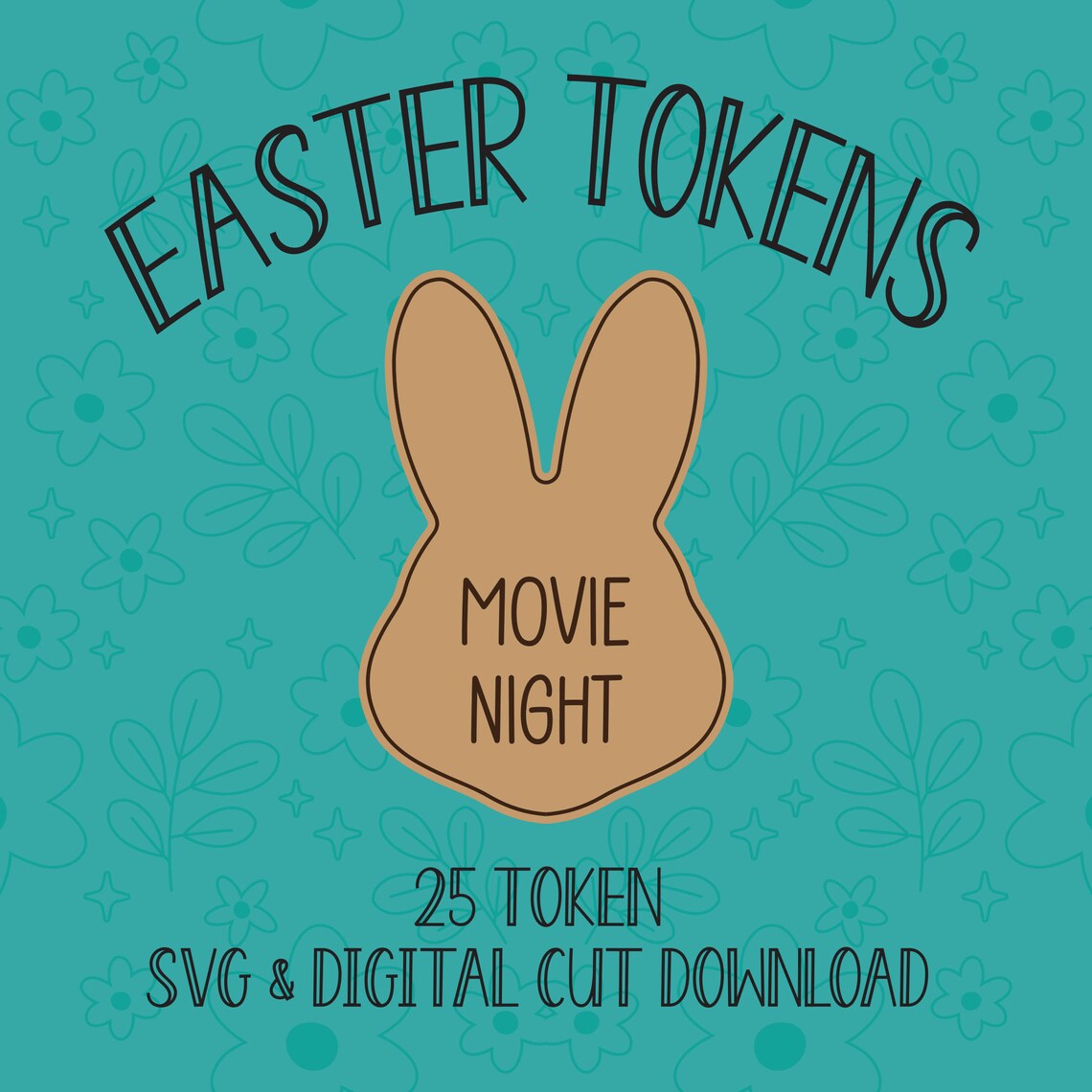 Easter Token SVG Digital Download | Glowforge Cut Ready | Easter Basket ...