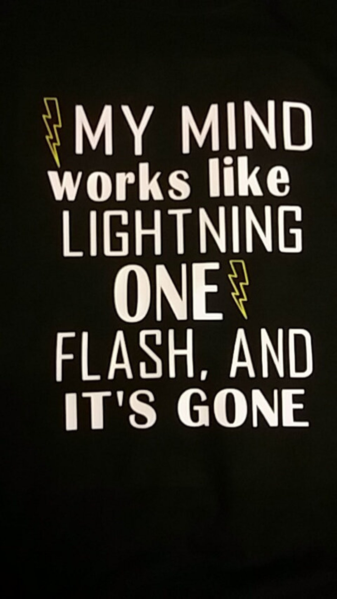 My Mind is Like Lightning Shirt - Etsy