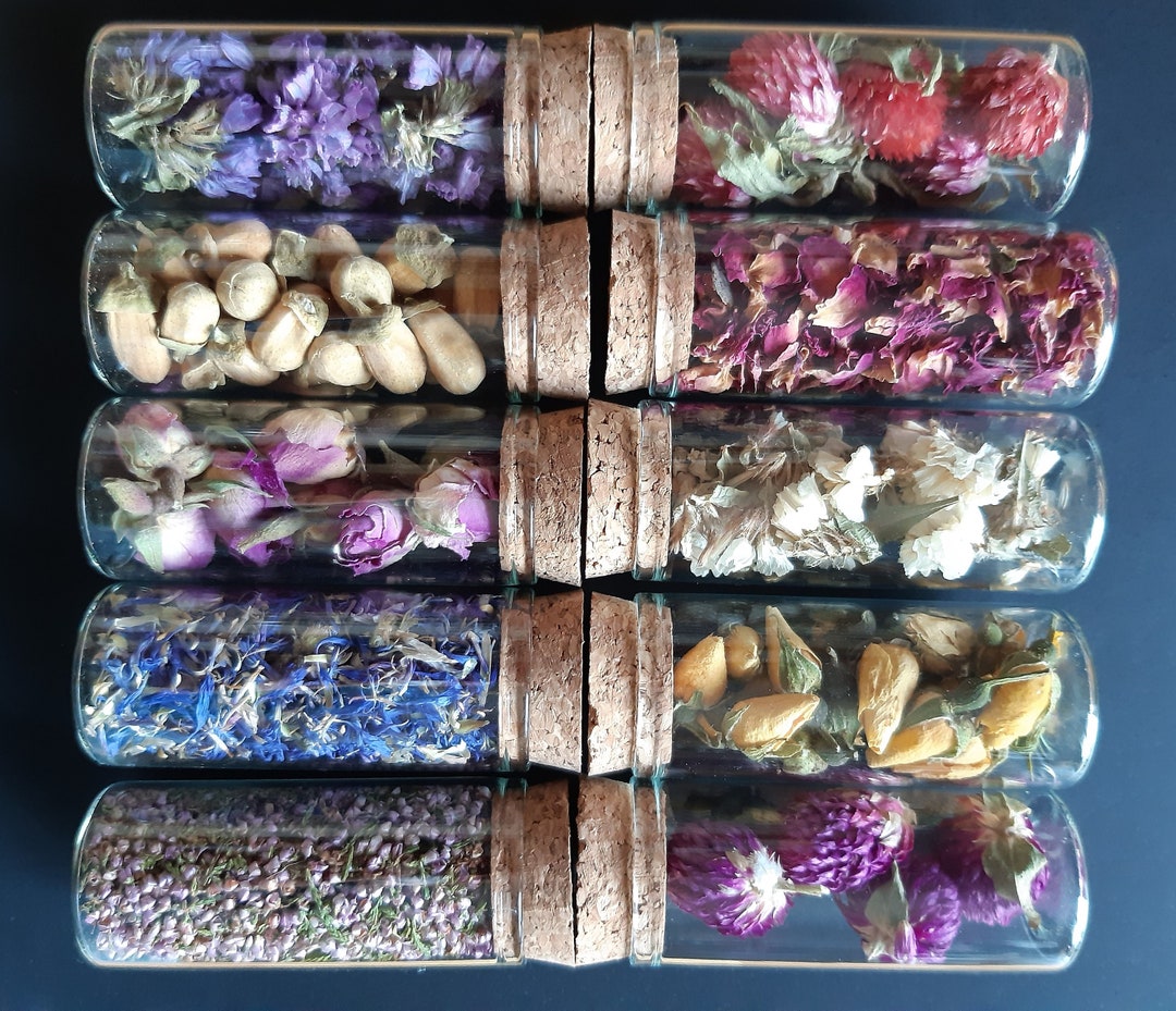 Floral Vials Dried Flowers Creative Supply Decoration 10 Pieces 30ml - Etsy